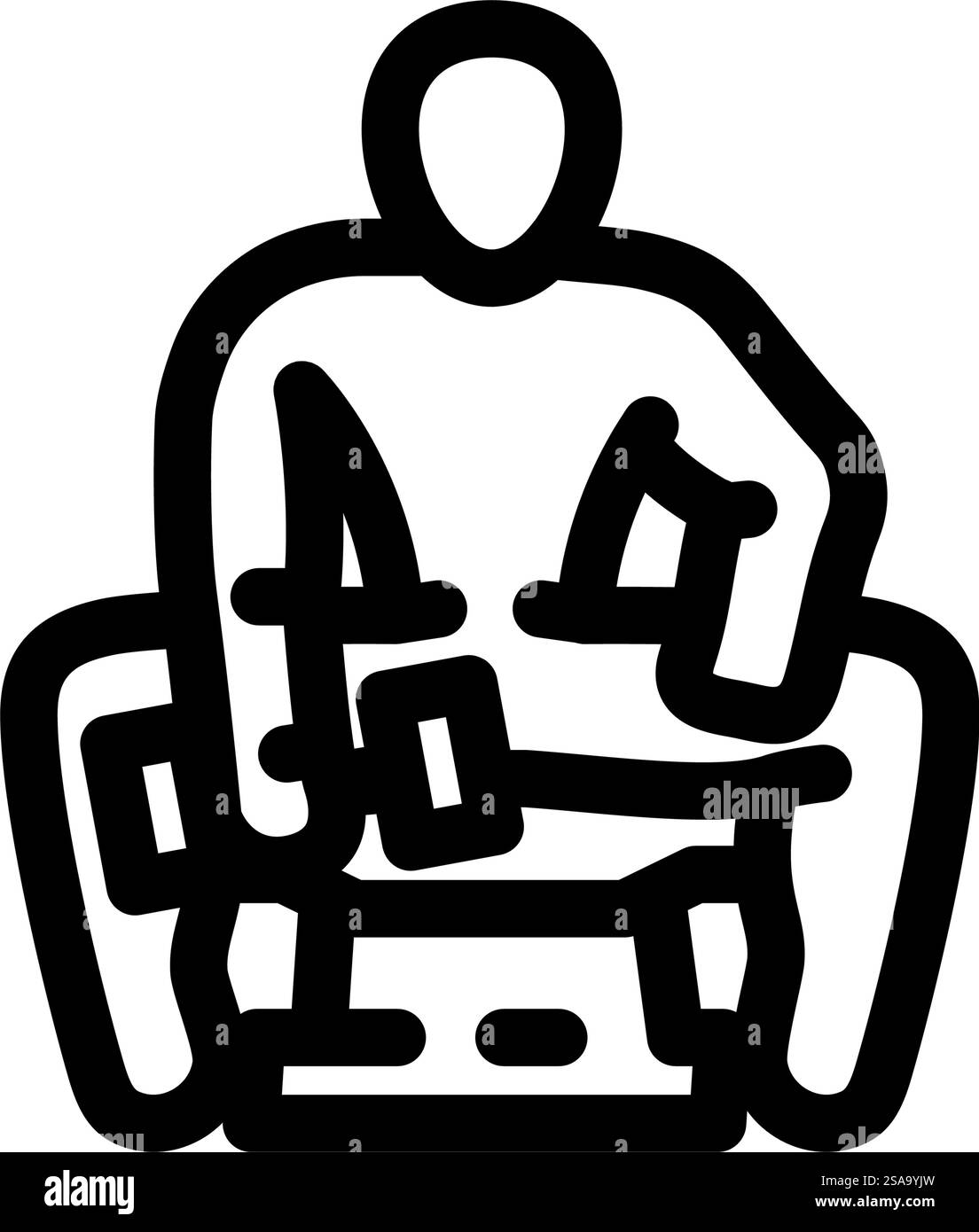 side lunges fitness exercise leg line icon vector. side lunges fitness ...