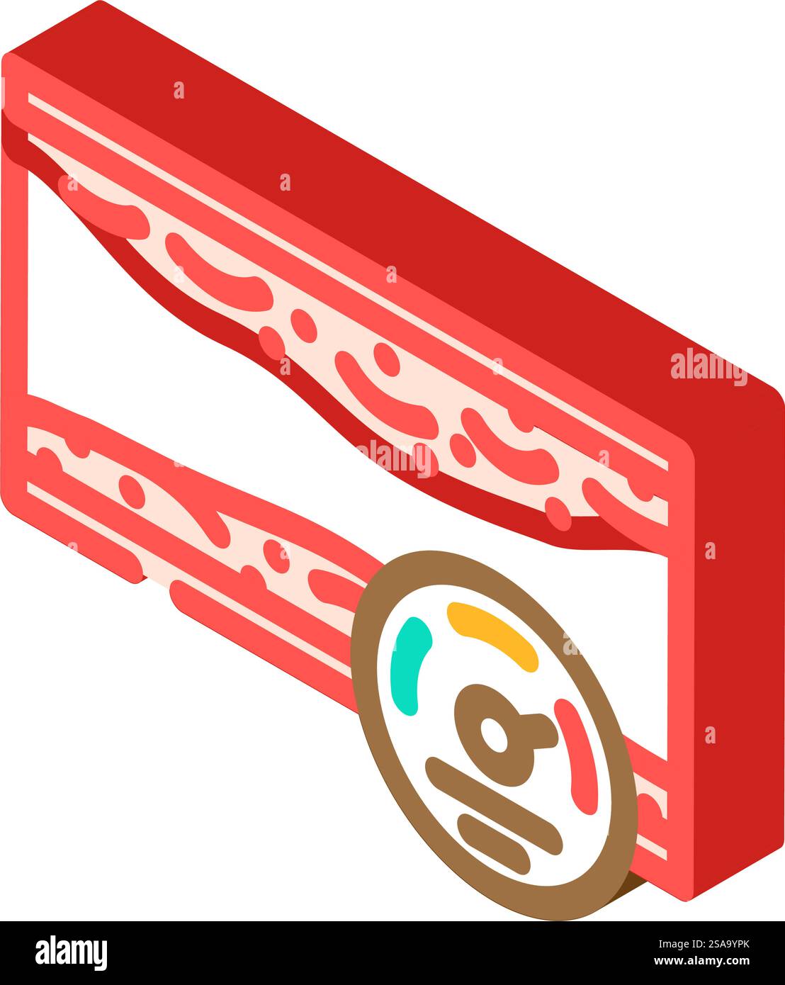 hypertension obesity overweight isometric icon vector. hypertension ...