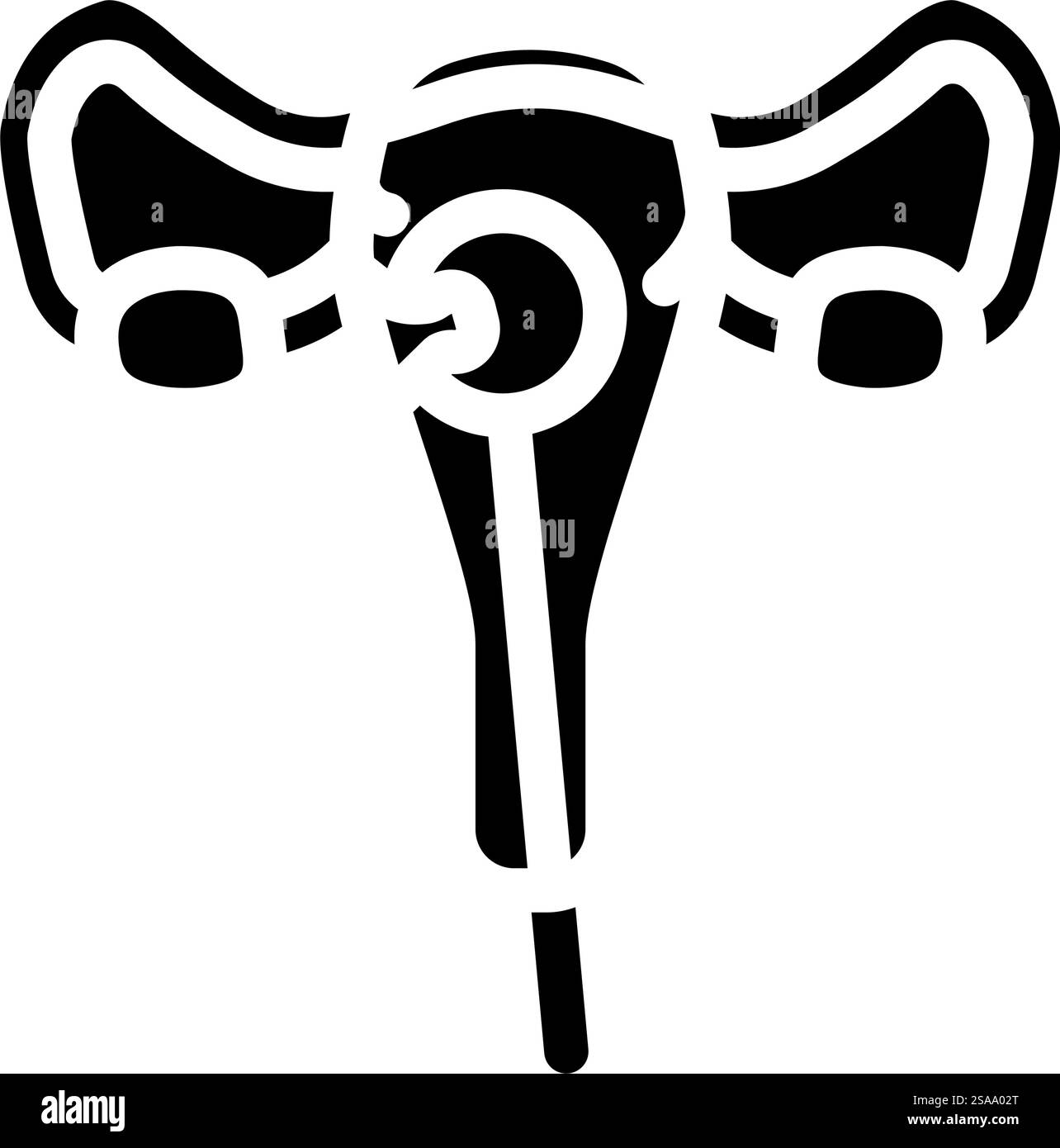 dilation and curettage surgery glyph icon vector. dilation and ...