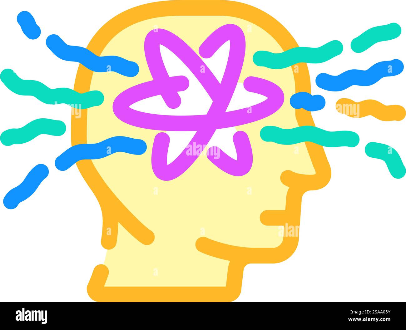 consciousness unsolved mystery color icon vector. consciousness ...