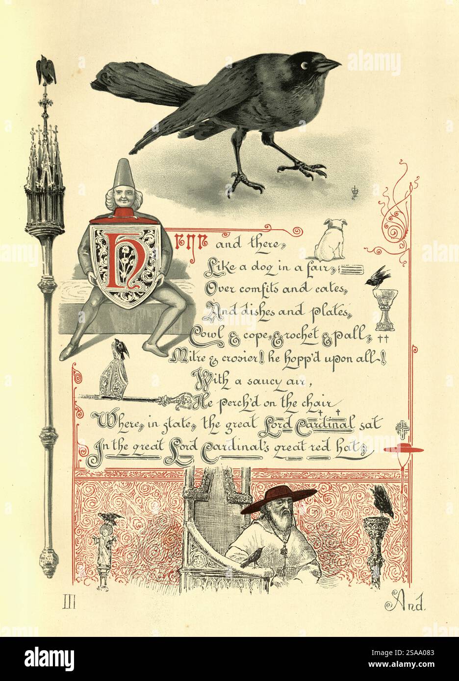 Illustration for The Jackdaw of Rheims a humorous narrative poem ...