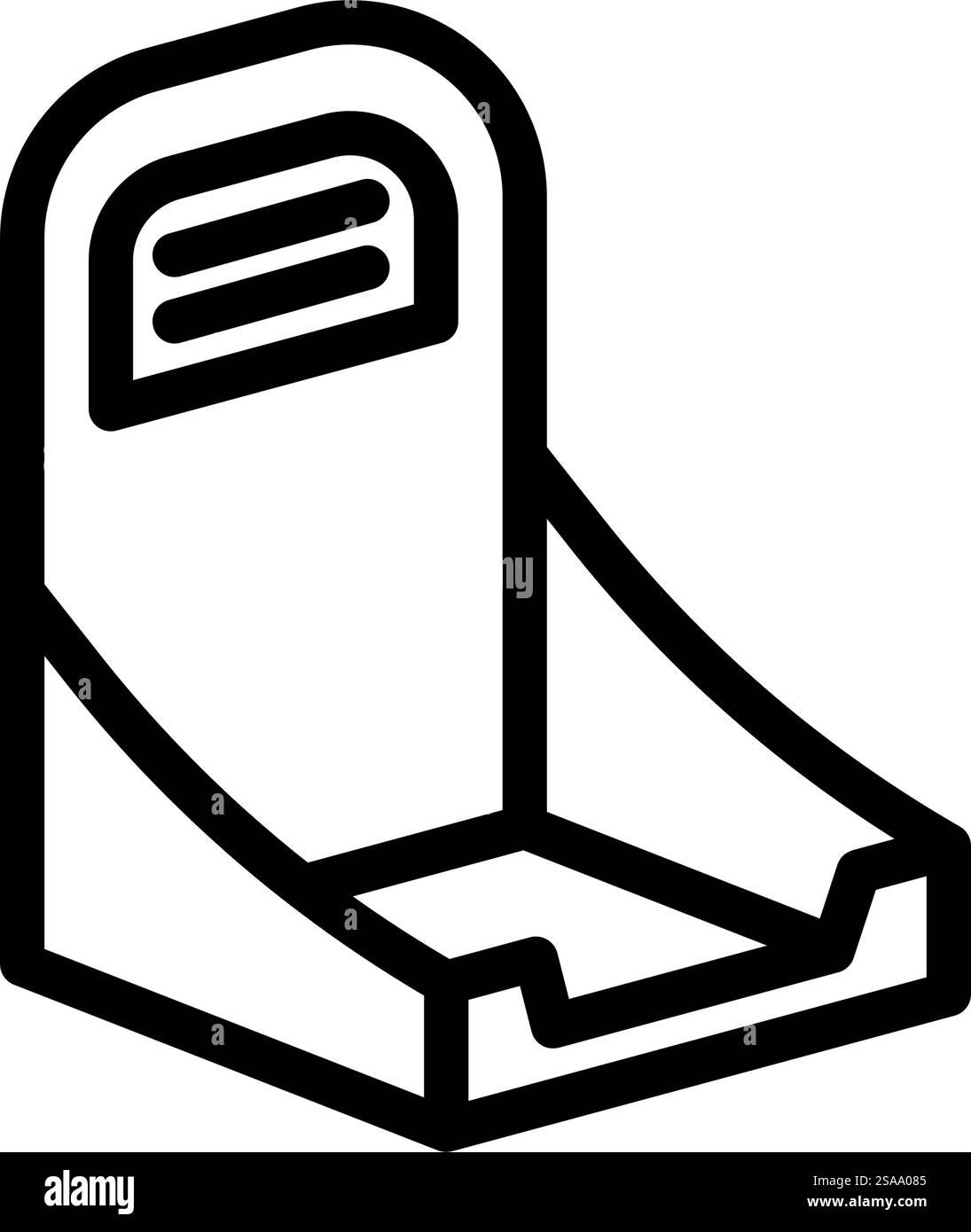 display box cardboard packaging line icon vector. display box cardboard ...