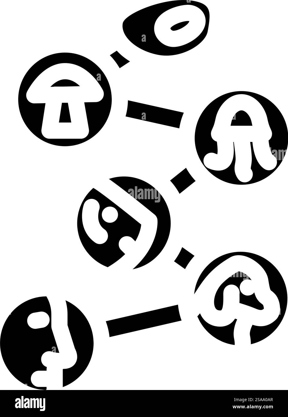 origin of life unsolved mystery glyph icon vector. origin of life ...