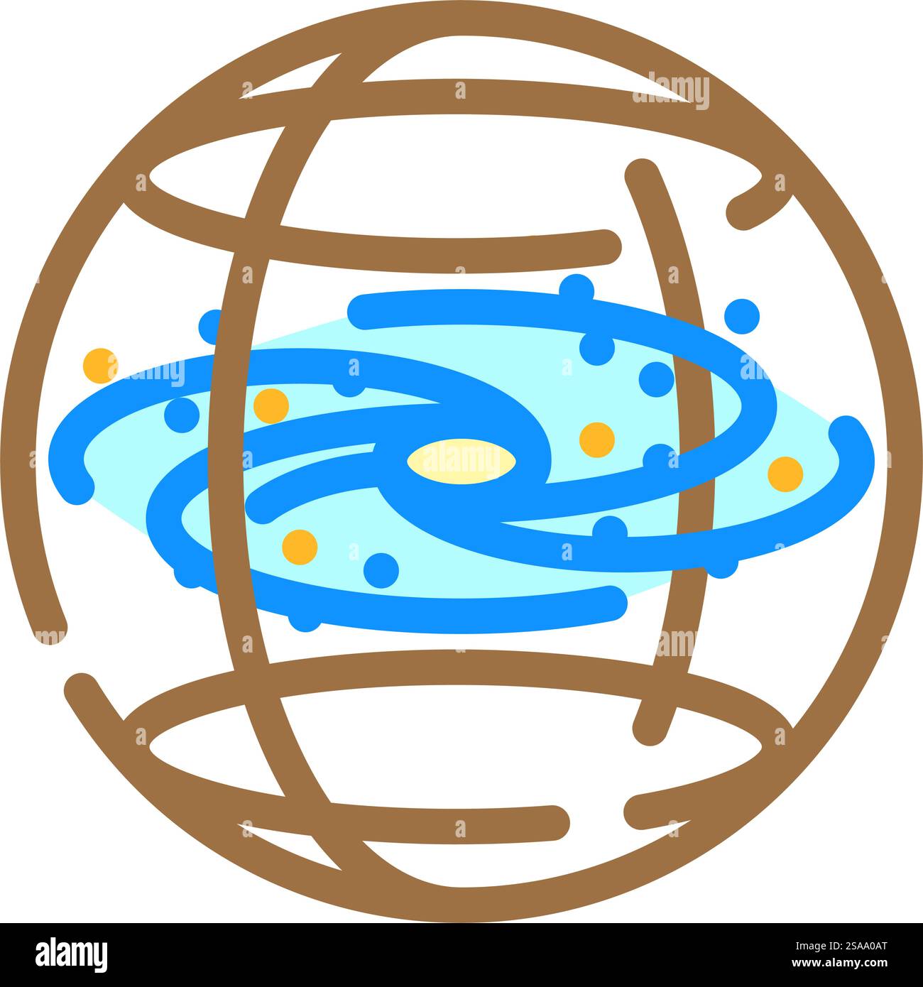 dark matter unsolved mystery color icon vector. dark matter unsolved ...