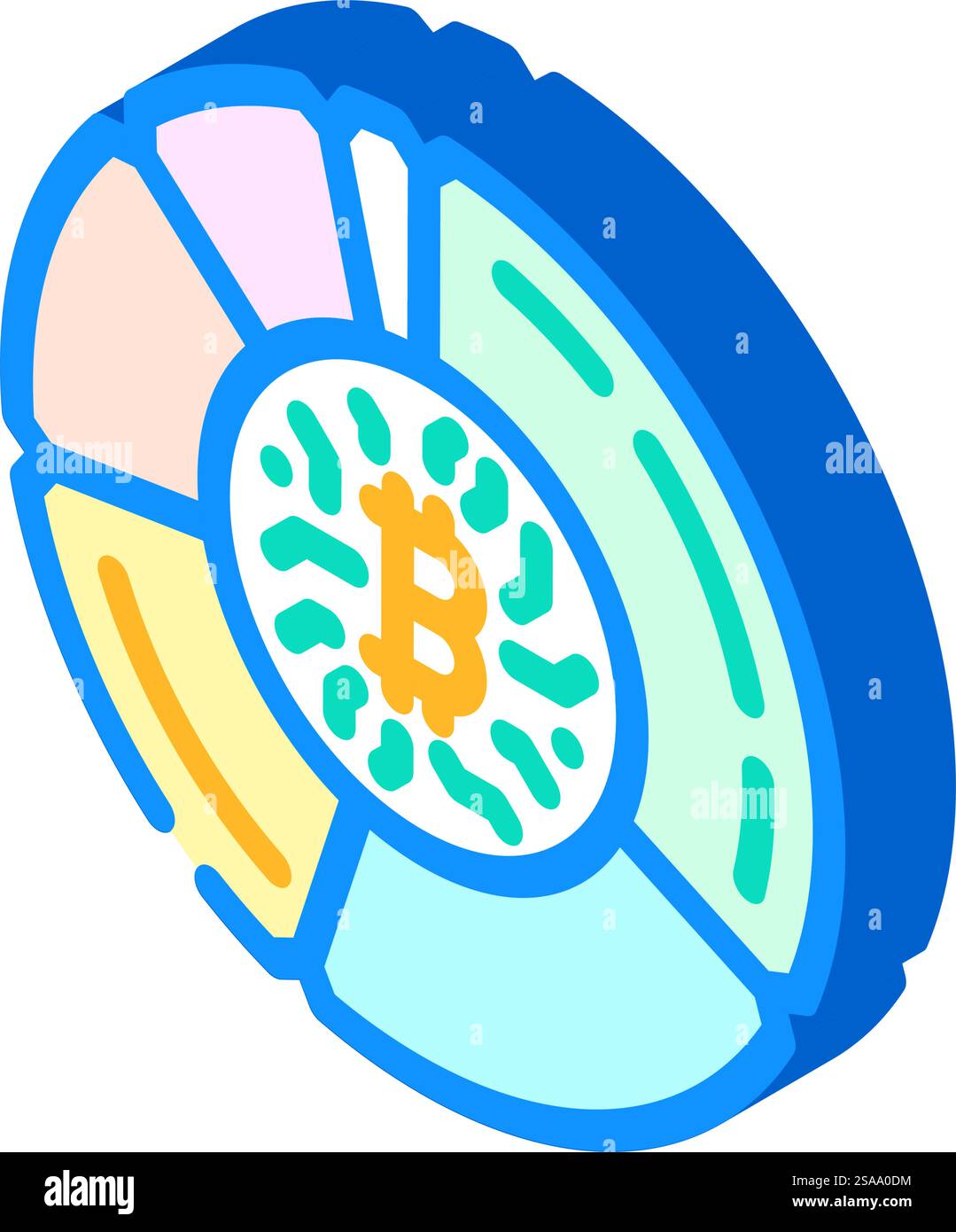 pool cryptocurrency mining isometric icon vector. pool cryptocurrency ...