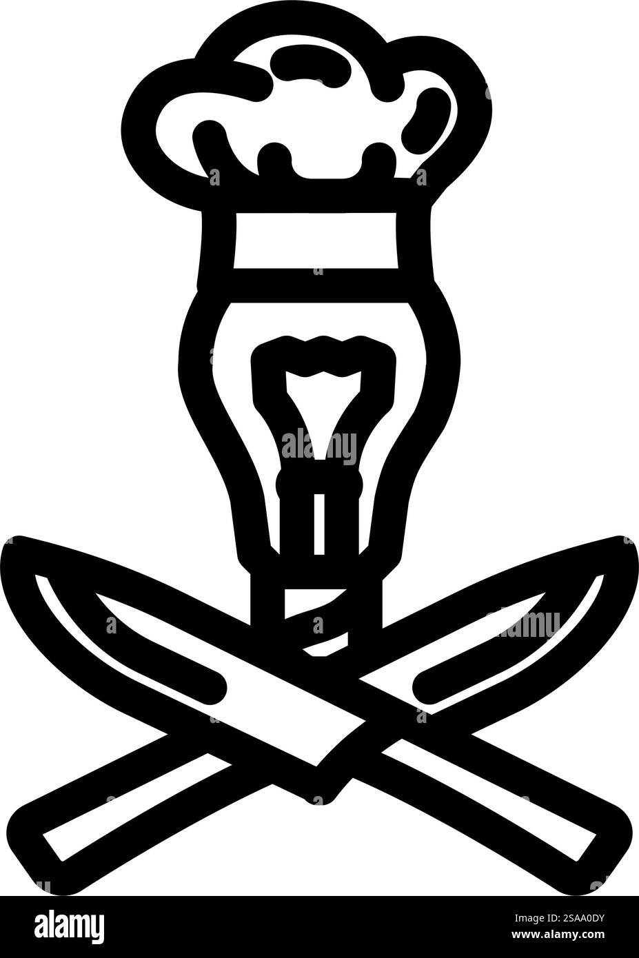 culinary creativity restaurant chef line icon vector. culinary ...