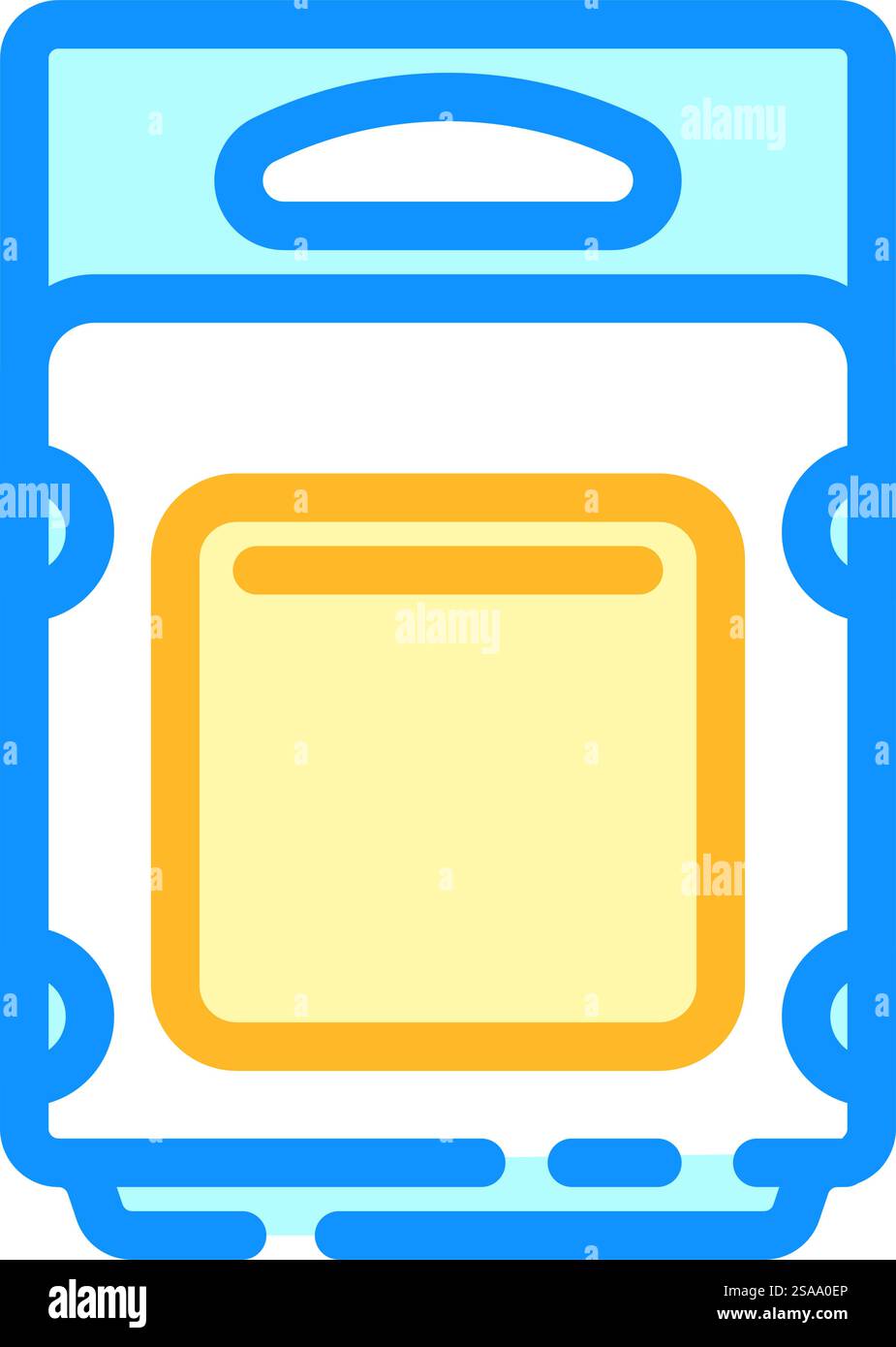 clamshell package plastic package color icon vector. clamshell package ...