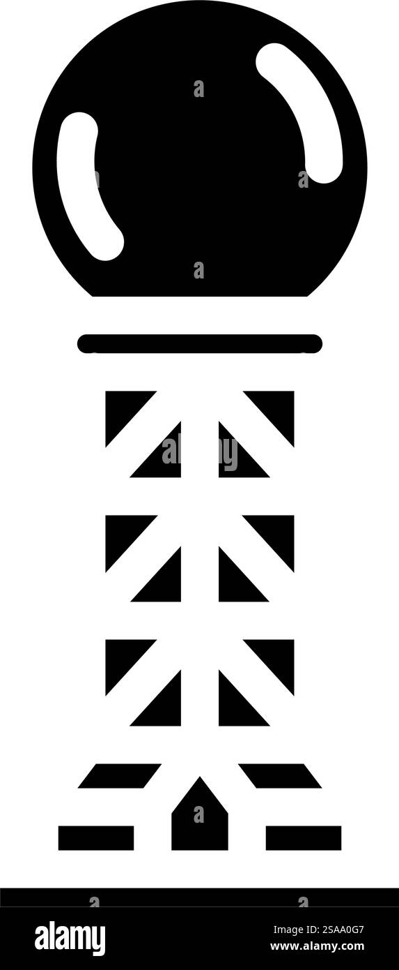 weather radar hurricane disaster glyph icon vector. weather radar ...