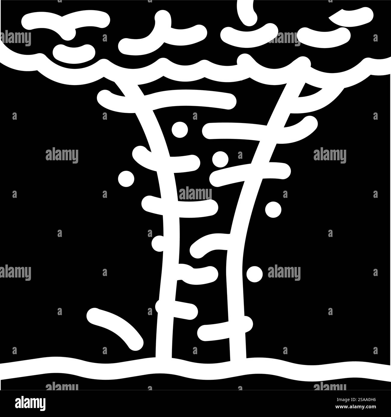 storm cloud spiral hurricane disaster glyph icon vector. storm cloud ...