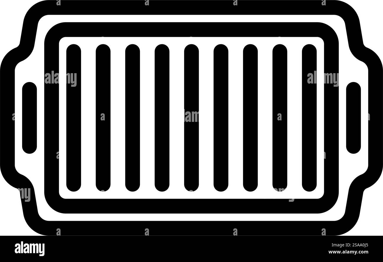 tray plastic package line icon vector. tray plastic package sign ...