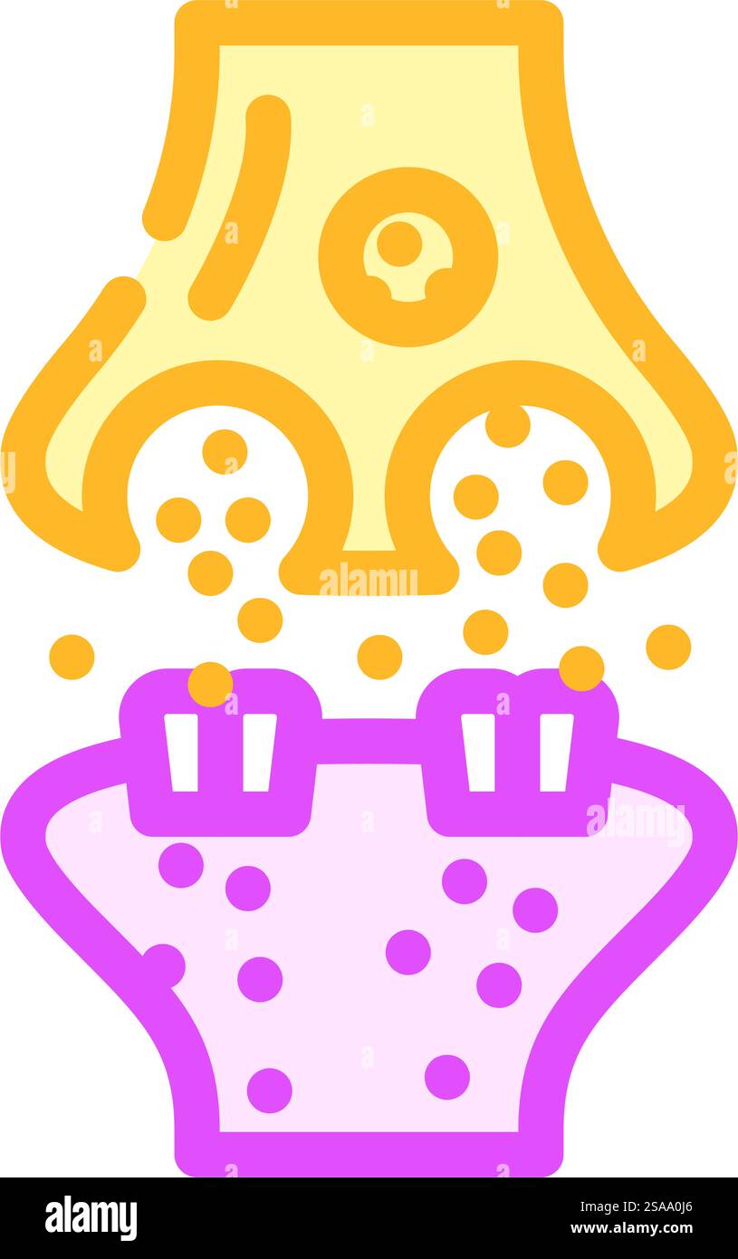 the mechanism of anesthesia mystery color icon vector. the mechanism of ...