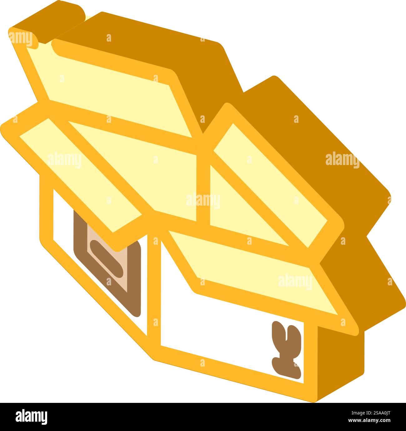 box cardboard packaging isometric icon vector. box cardboard packaging ...
