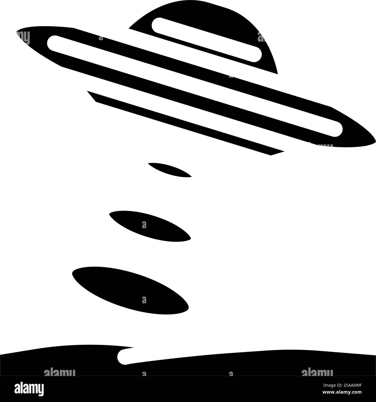 ufo unsolved mystery glyph icon vector. ufo unsolved mystery sign ...