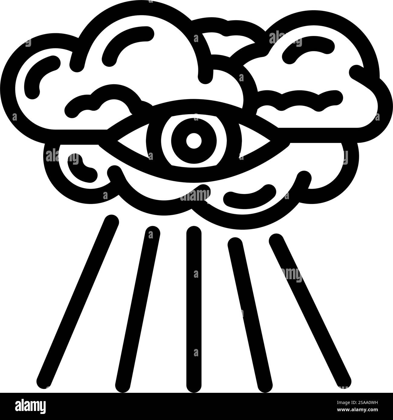 god unsolved mystery line icon vector. god unsolved mystery sign ...