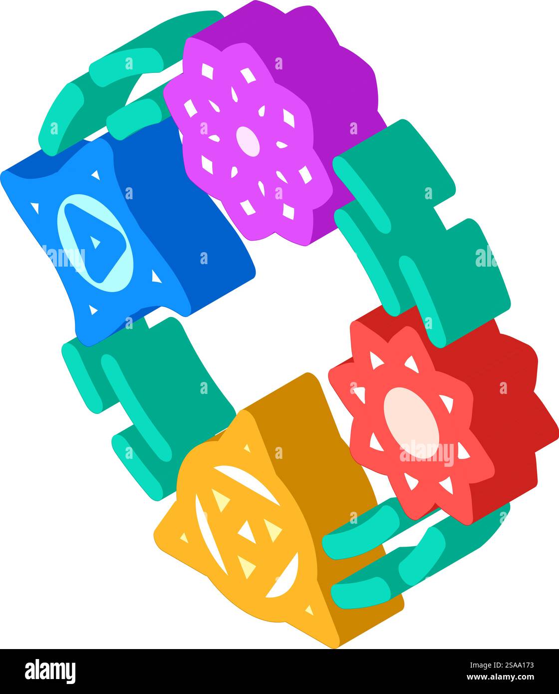 chakra acupuncture isometric icon vector. chakra acupuncture sign ...