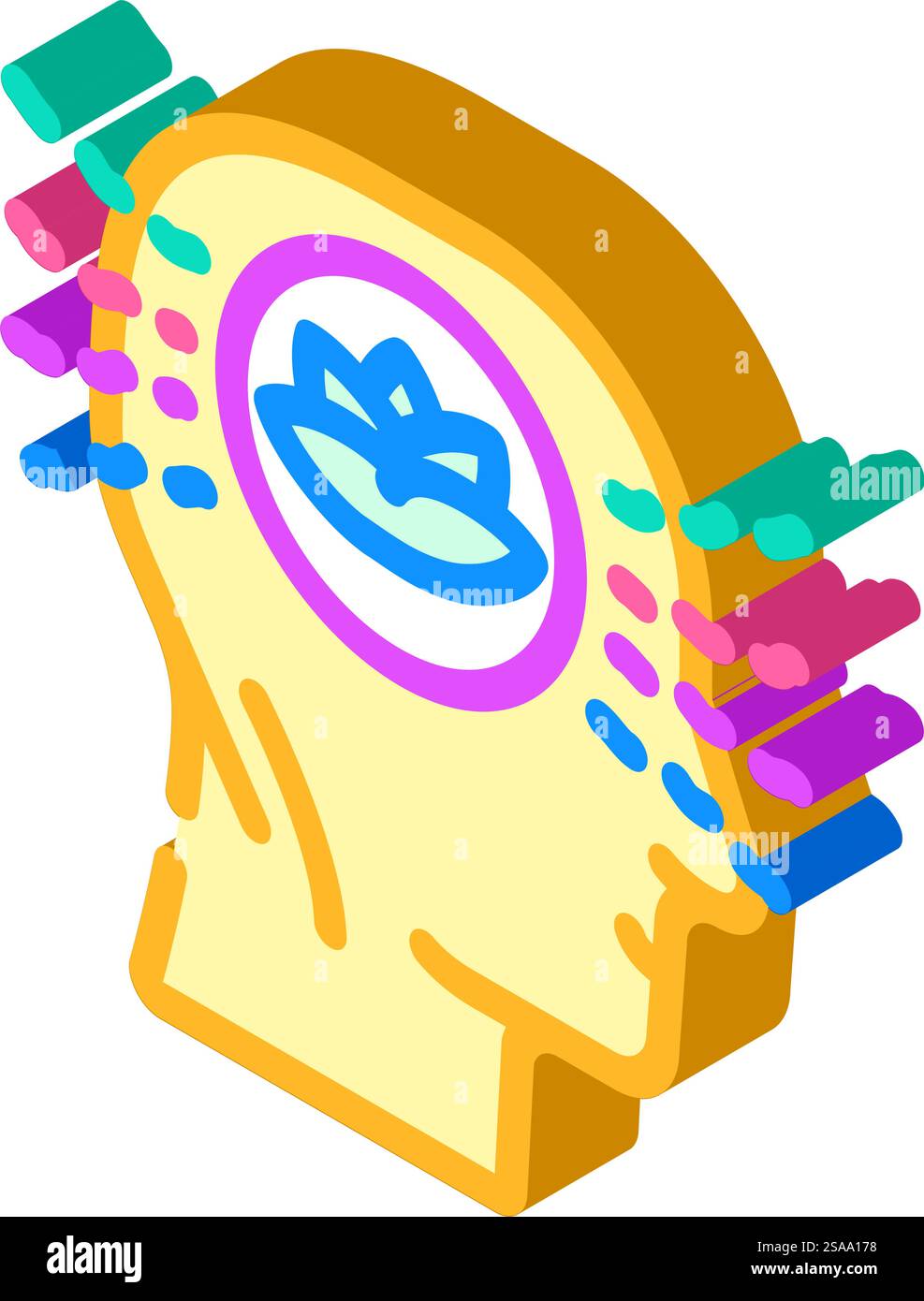 wind breeze acupuncture isometric icon vector. wind breeze acupuncture ...