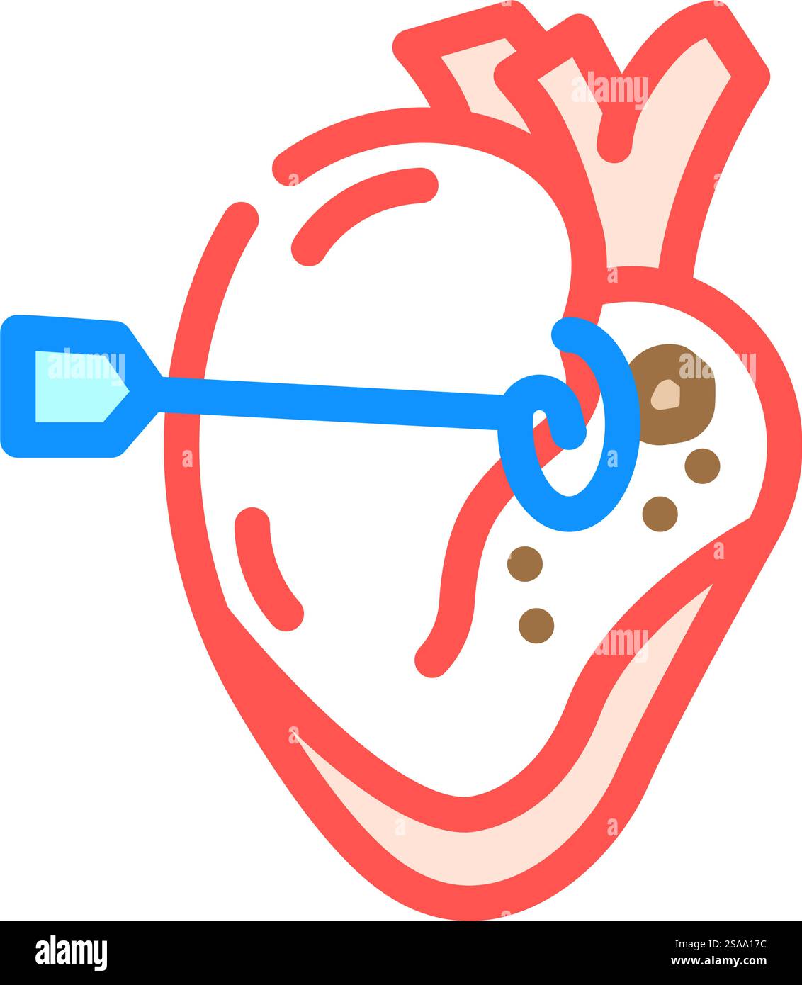 ablation surgery color icon vector. ablation surgery sign. isolated ...