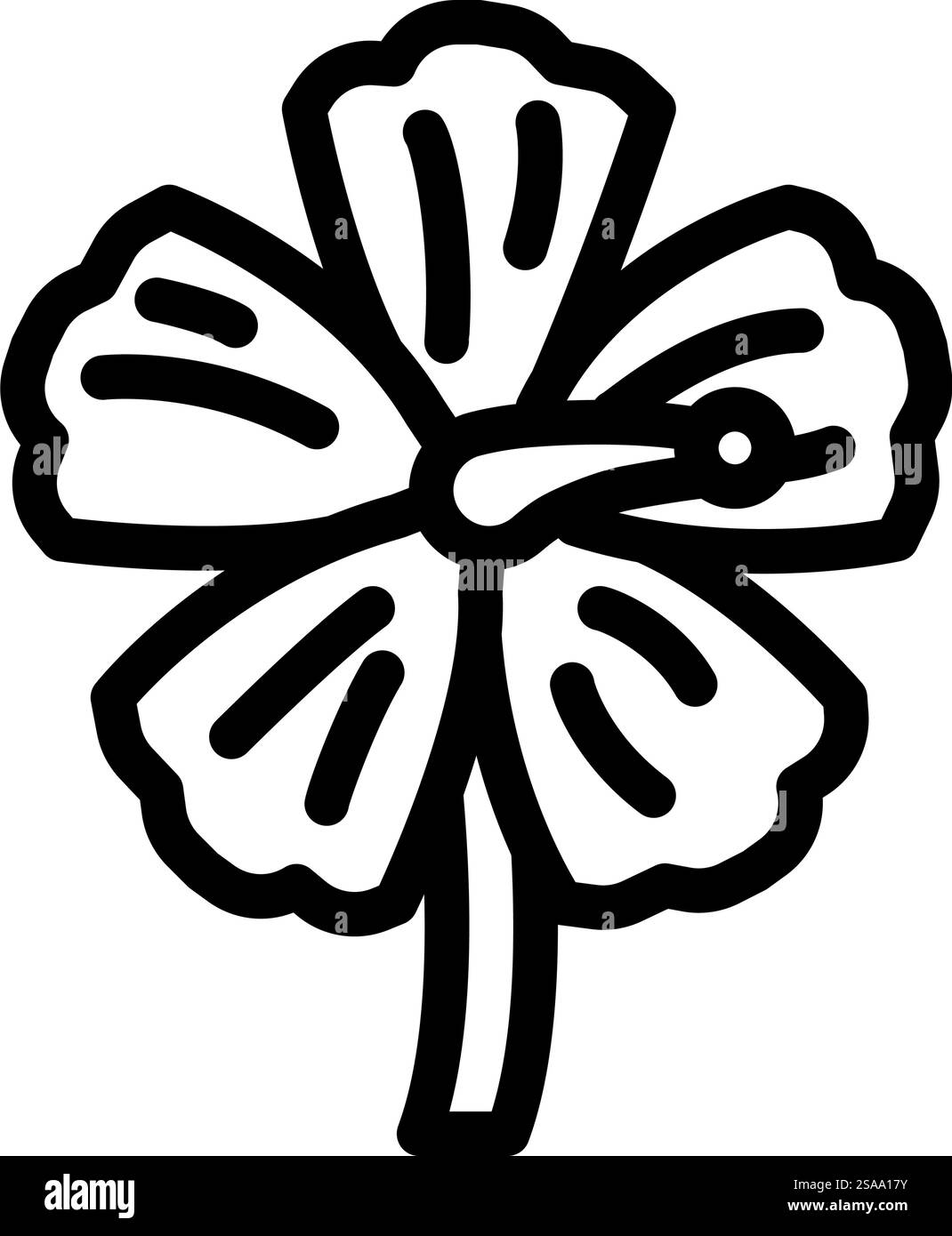 hibiscus ayurvedic herb line icon vector. hibiscus ayurvedic herb sign ...