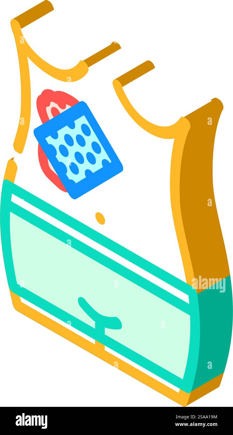 debridement surgery isometric icon vector. debridement surgery sign ...