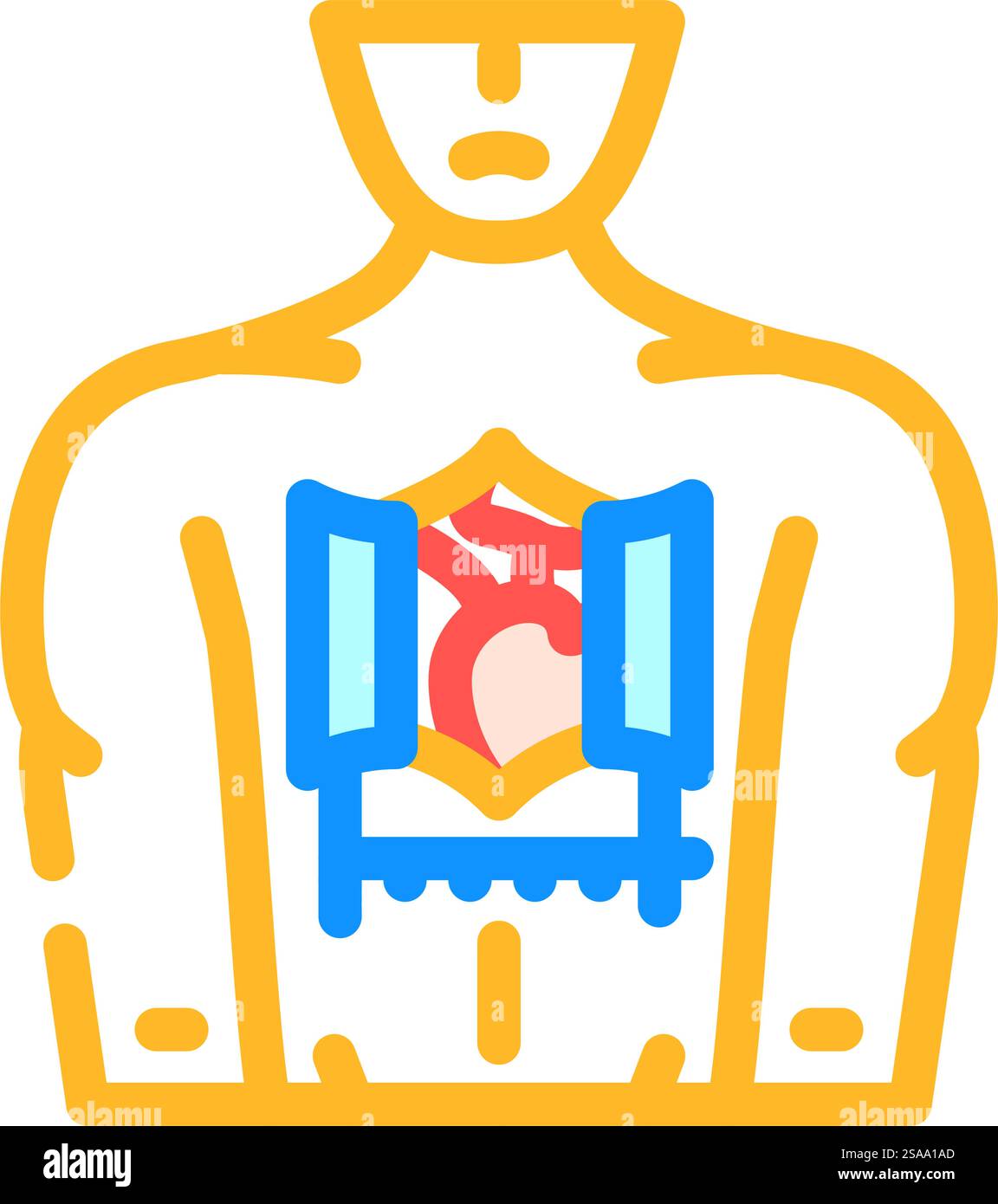 Sternotomy Stock Vector Images - Alamy