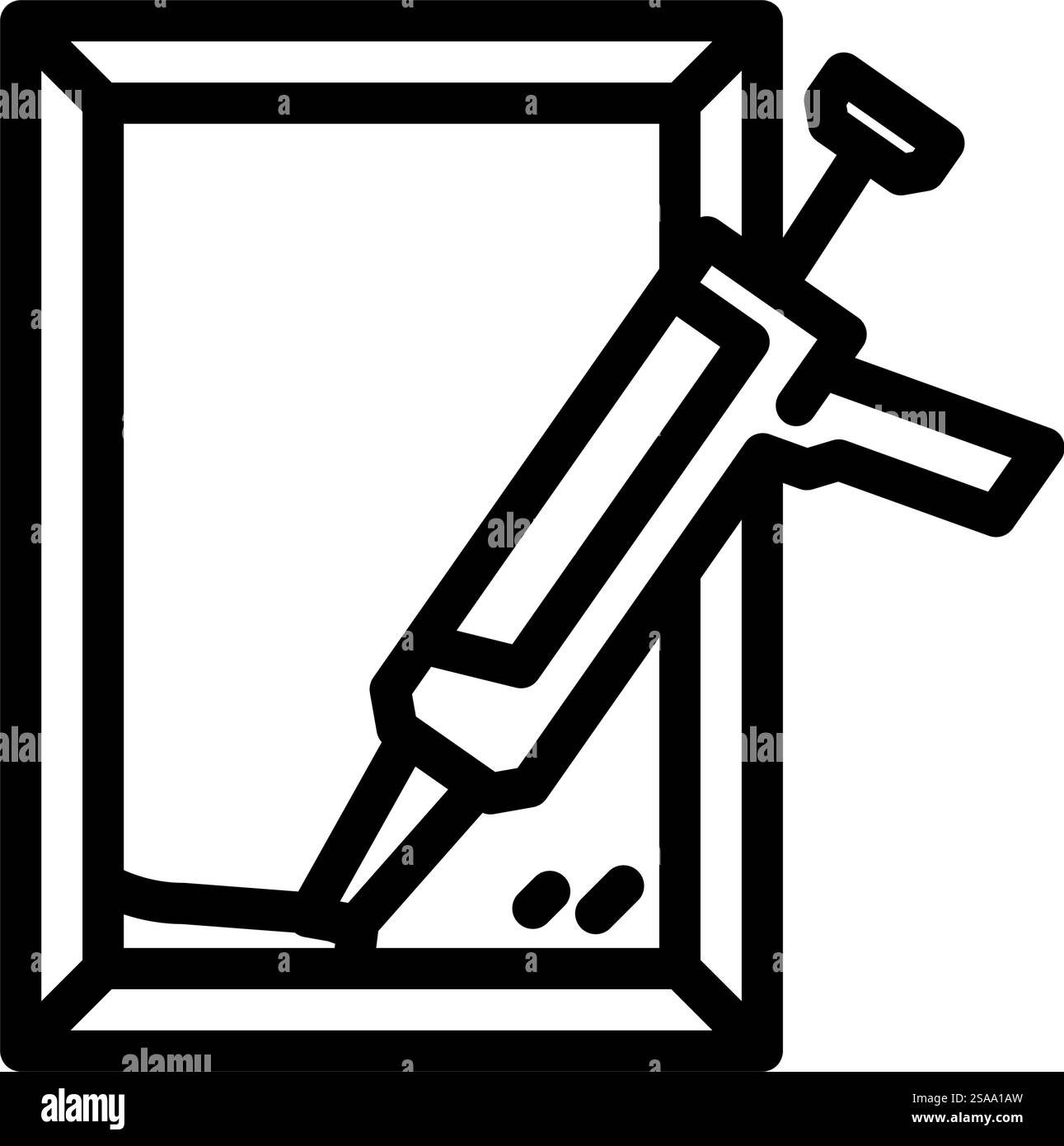 sealed windows energy conservation line icon vector. sealed windows ...