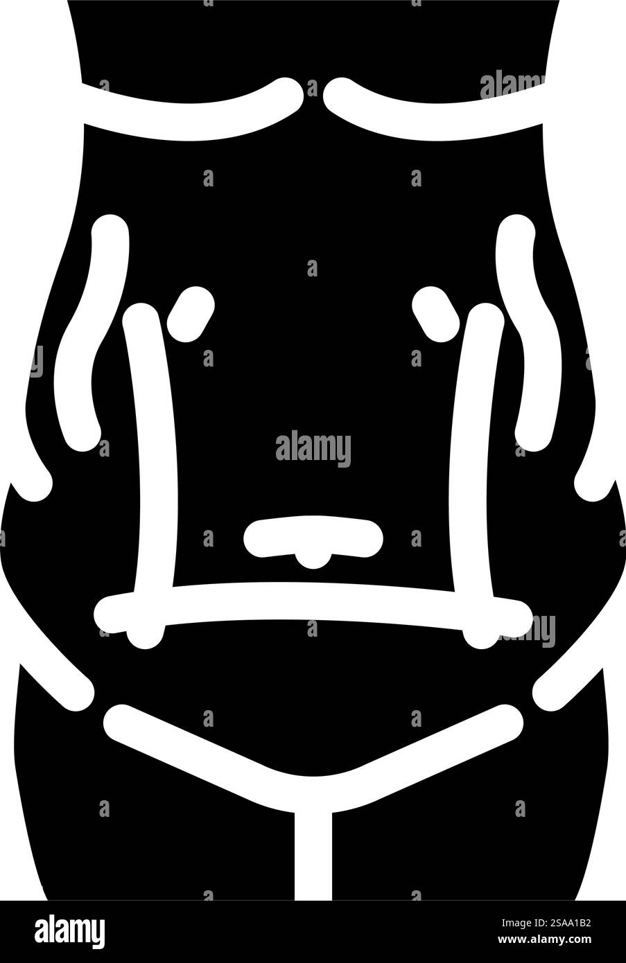 tummy tuck surgery glyph icon vector. tummy tuck surgery sign. isolated ...