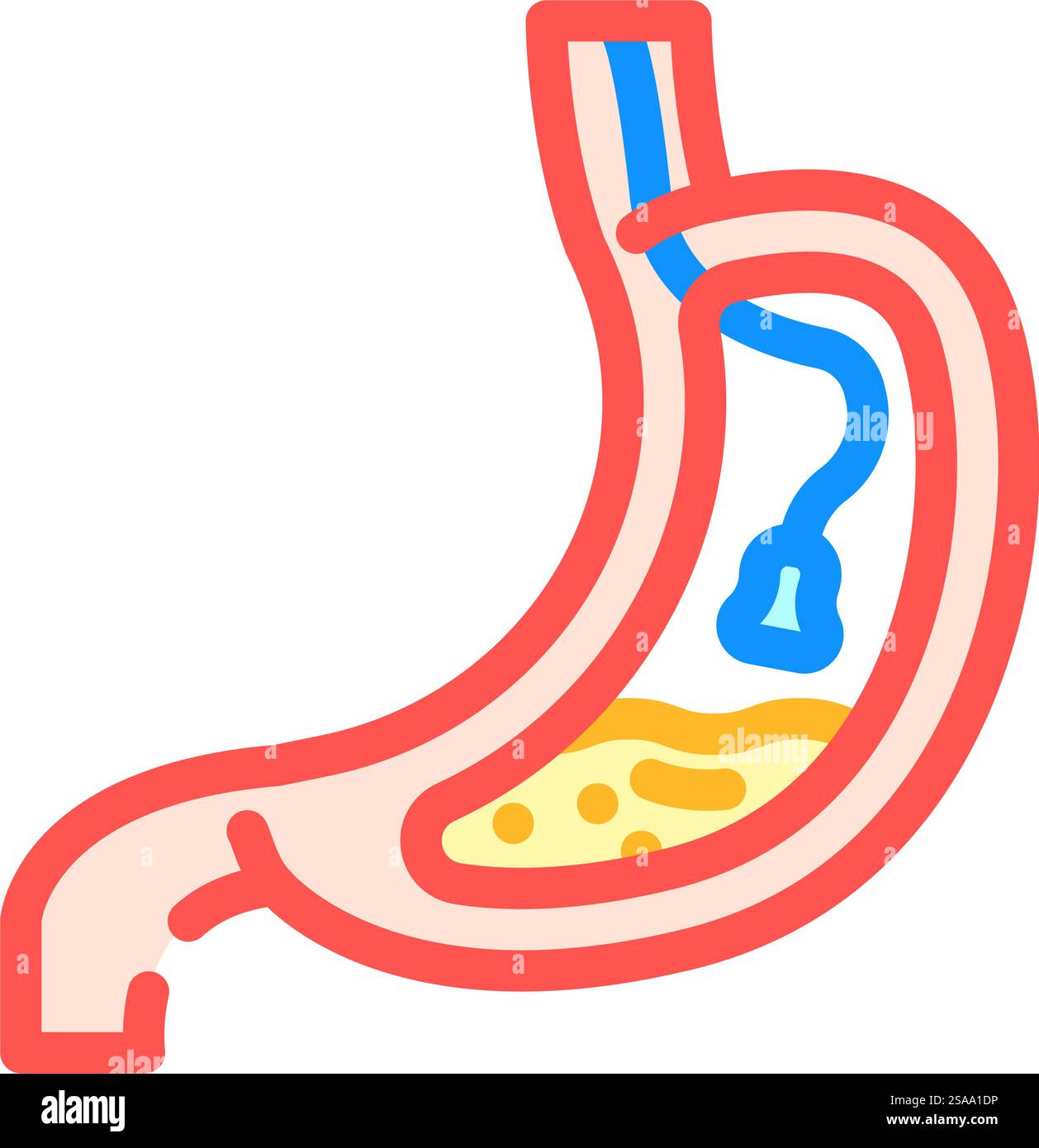 endoscopy surgery color icon vector. endoscopy surgery sign. isolated ...