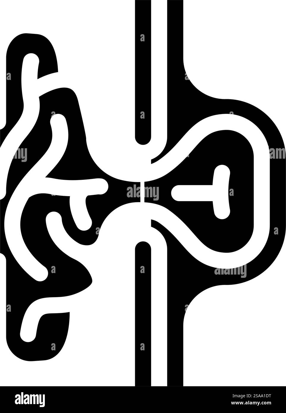 inguinal hernia repair surgery glyph icon vector. inguinal hernia ...