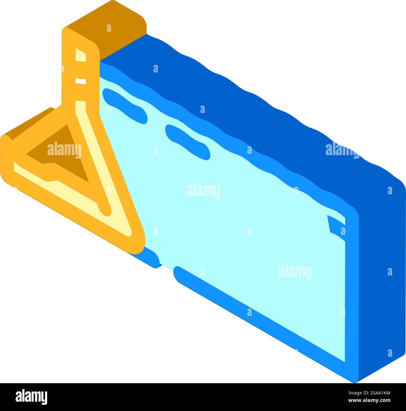 flood barrier disaster isometric icon vector. flood barrier disaster ...