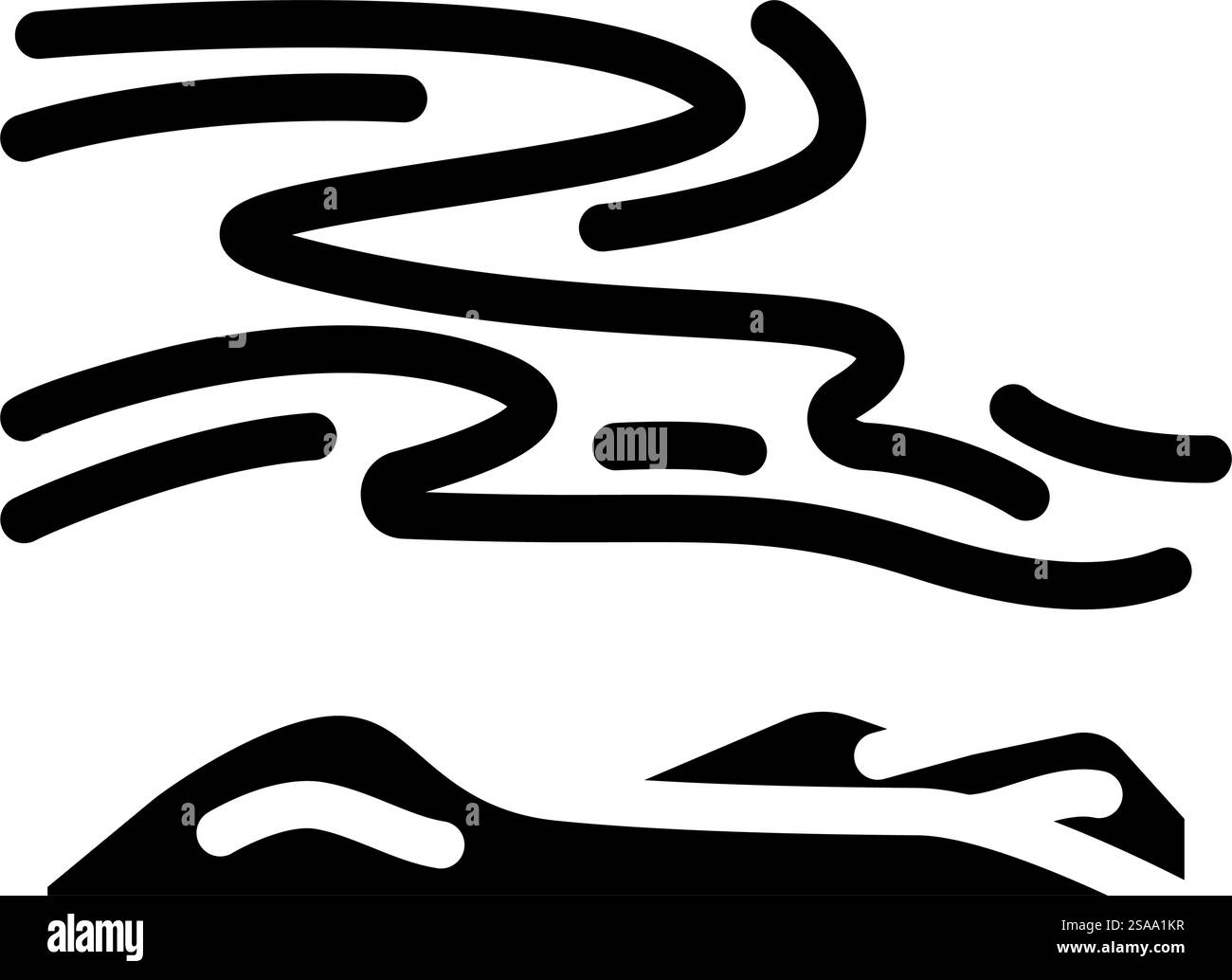 aurora borealis natural phenomena glyph icon vector. aurora borealis ...