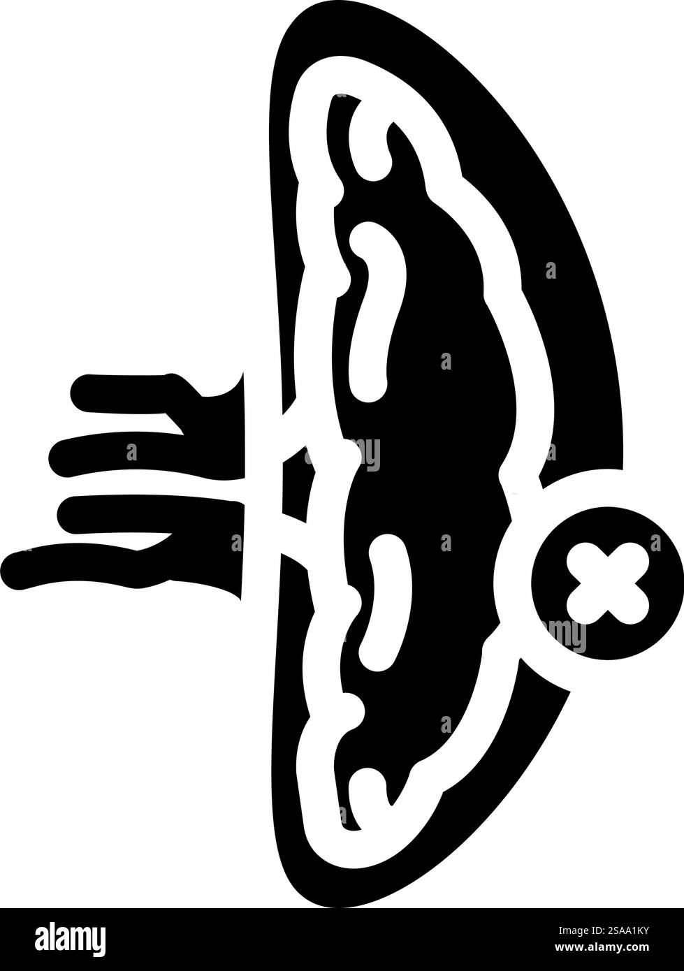 splenectomy surgery glyph icon vector. splenectomy surgery sign ...