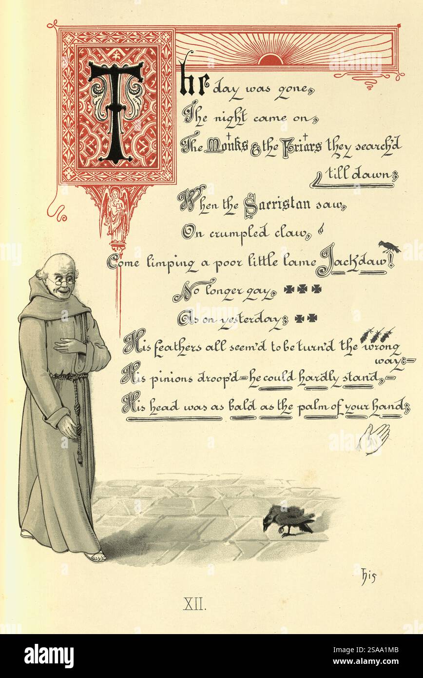 Illustration for The Jackdaw of Rheims a humorous narrative poem ...