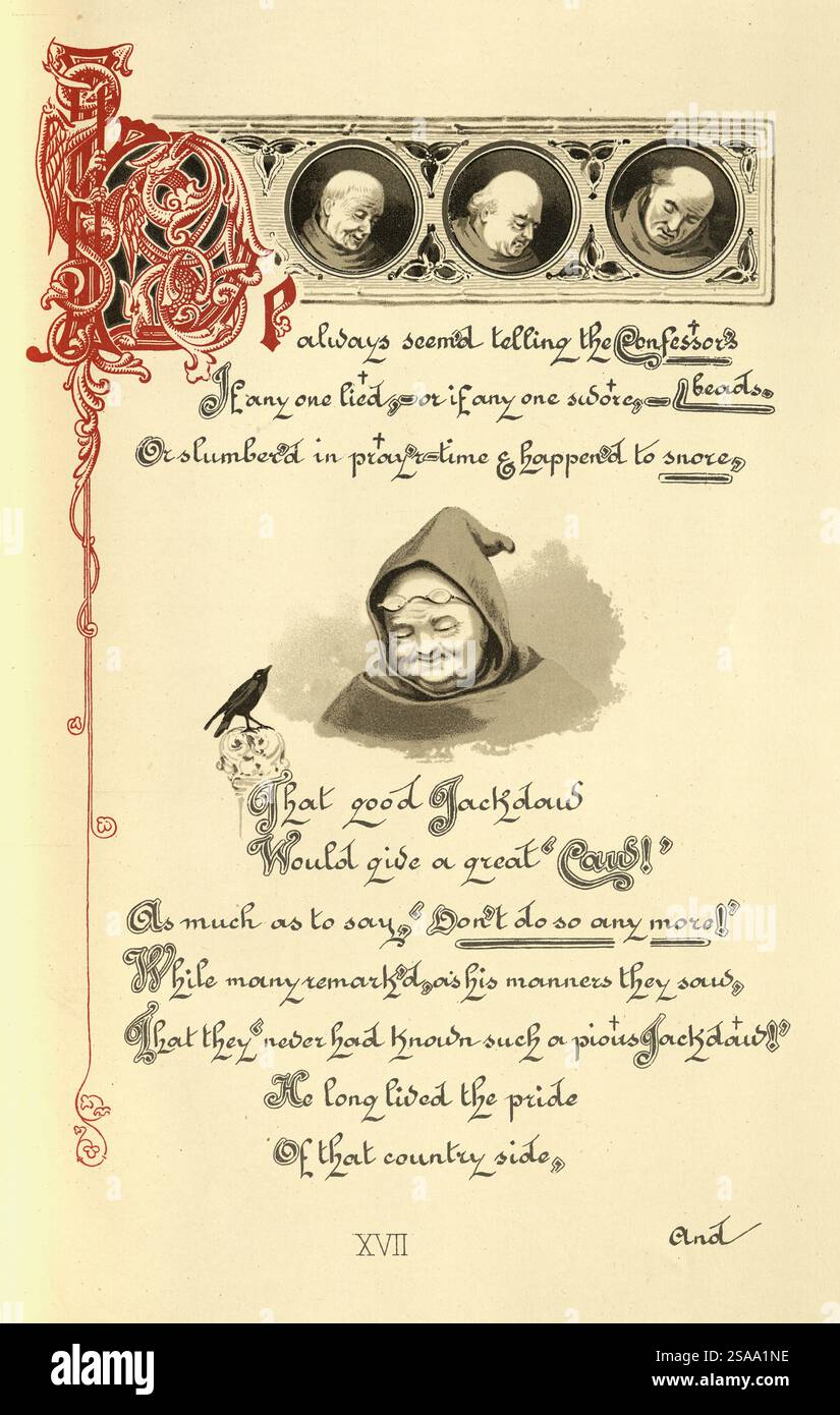Illustration for The Jackdaw of Rheims a humorous narrative poem ...