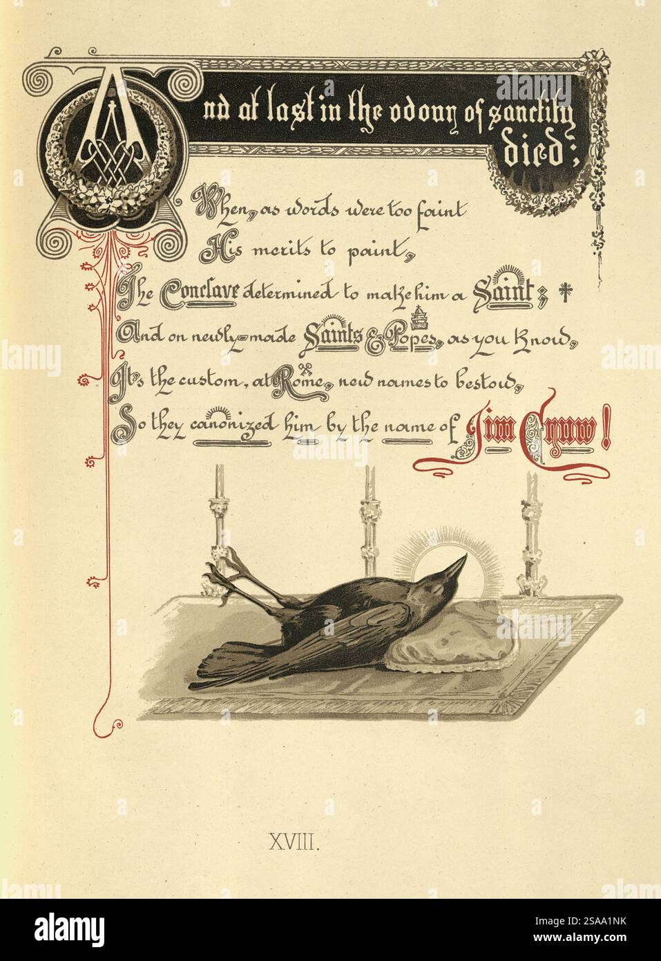 Illustration for The Jackdaw of Rheims a humorous narrative poem ...