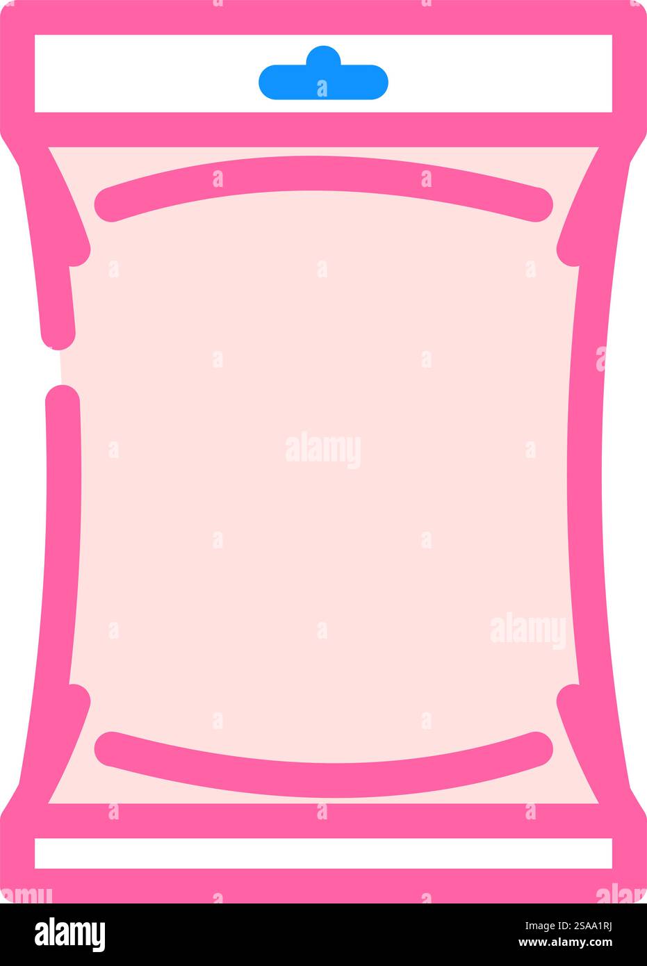 pouch plastic package color icon vector. pouch plastic package sign ...