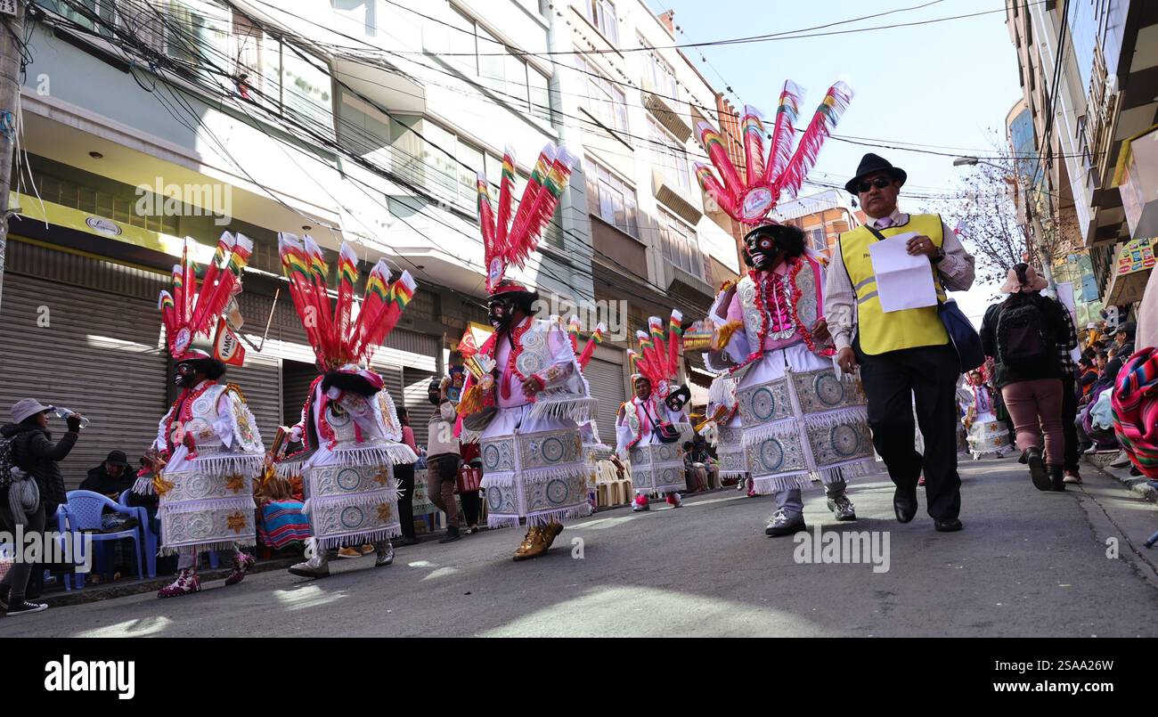La Paz, Bolivia, Fiesta del Gran Poder ( 2023). Inspired by historical events: Incas ...
