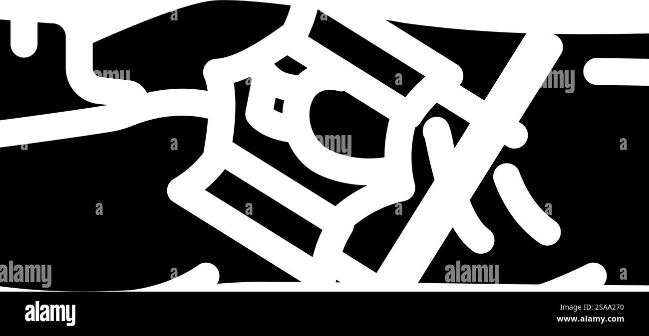 thoracotomy surgery glyph icon vector. thoracotomy surgery sign ...