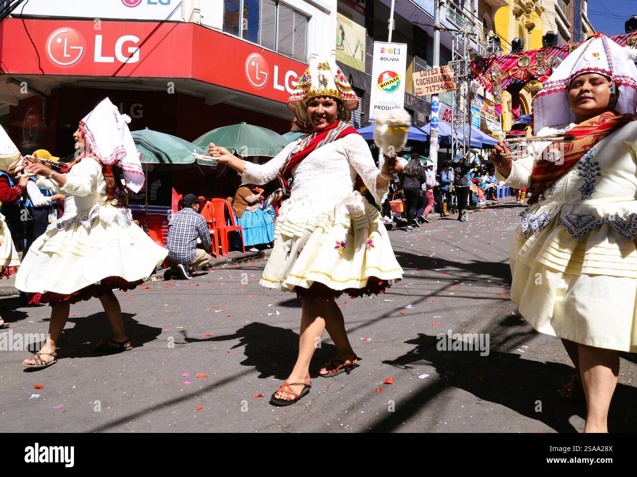 La Paz, Bolivia, Fiesta del Gran Poder ( 2023). Inspired by historical events: Incas ...