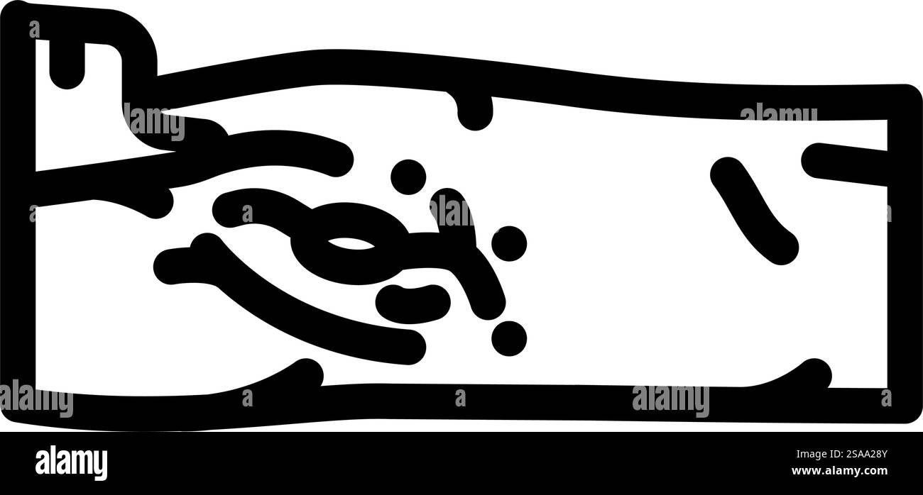 lymph node dissection surgery line icon vector. lymph node dissection ...