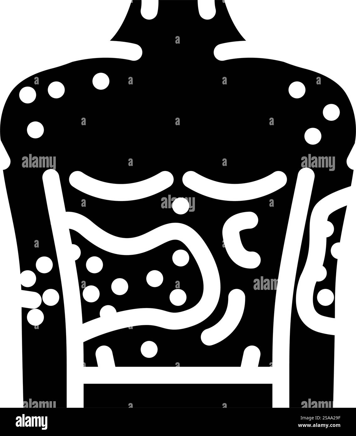 rash skin lesions disease symptom glyph icon vector. rash skin lesions ...