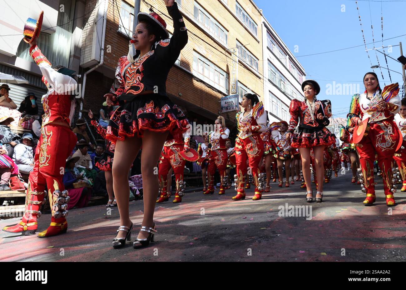 La Paz, Bolivia, Fiesta del Gran Poder ( 2023). Inspired by historical events: Incas ...