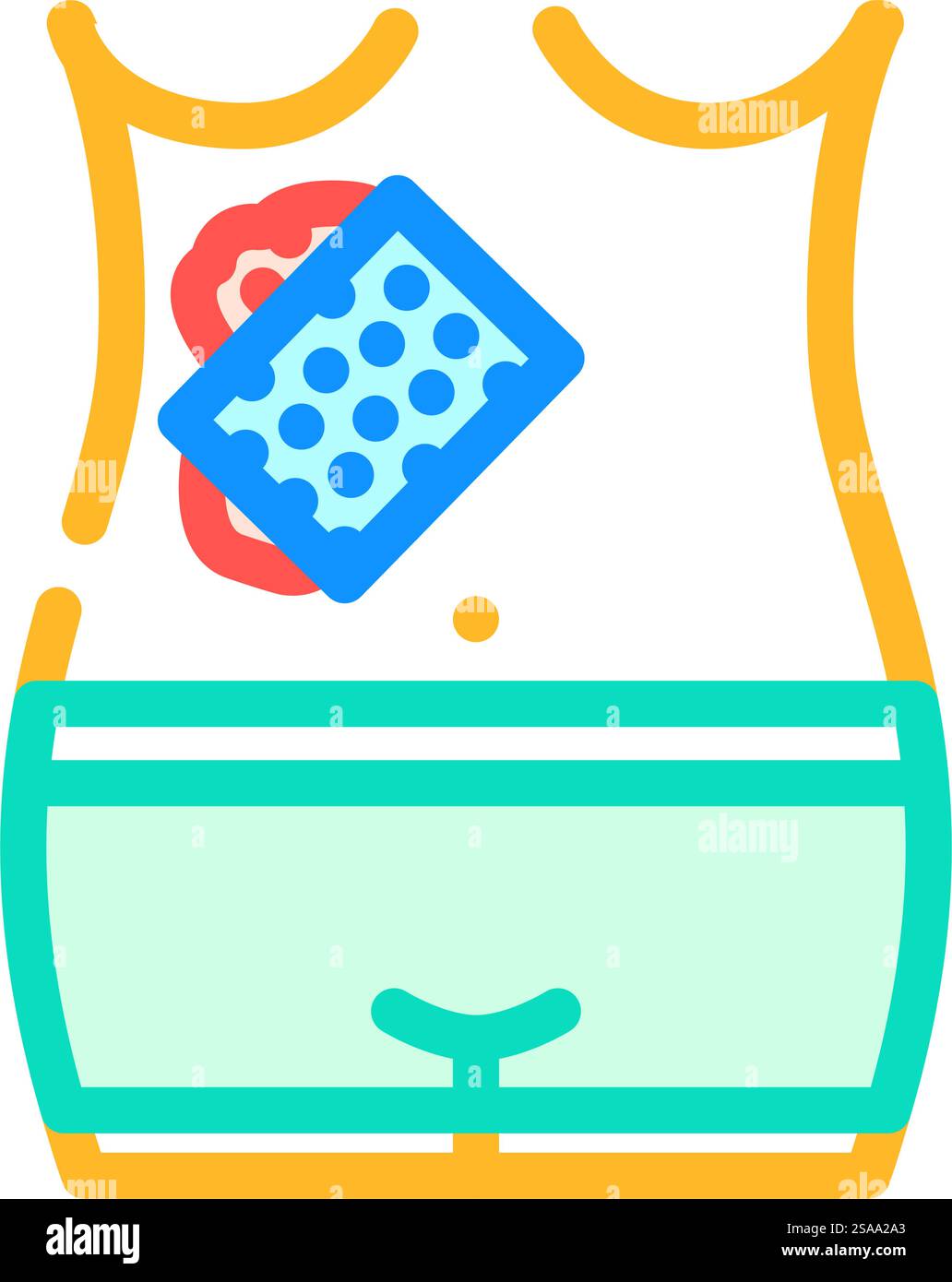 debridement surgery color icon vector. debridement surgery sign ...