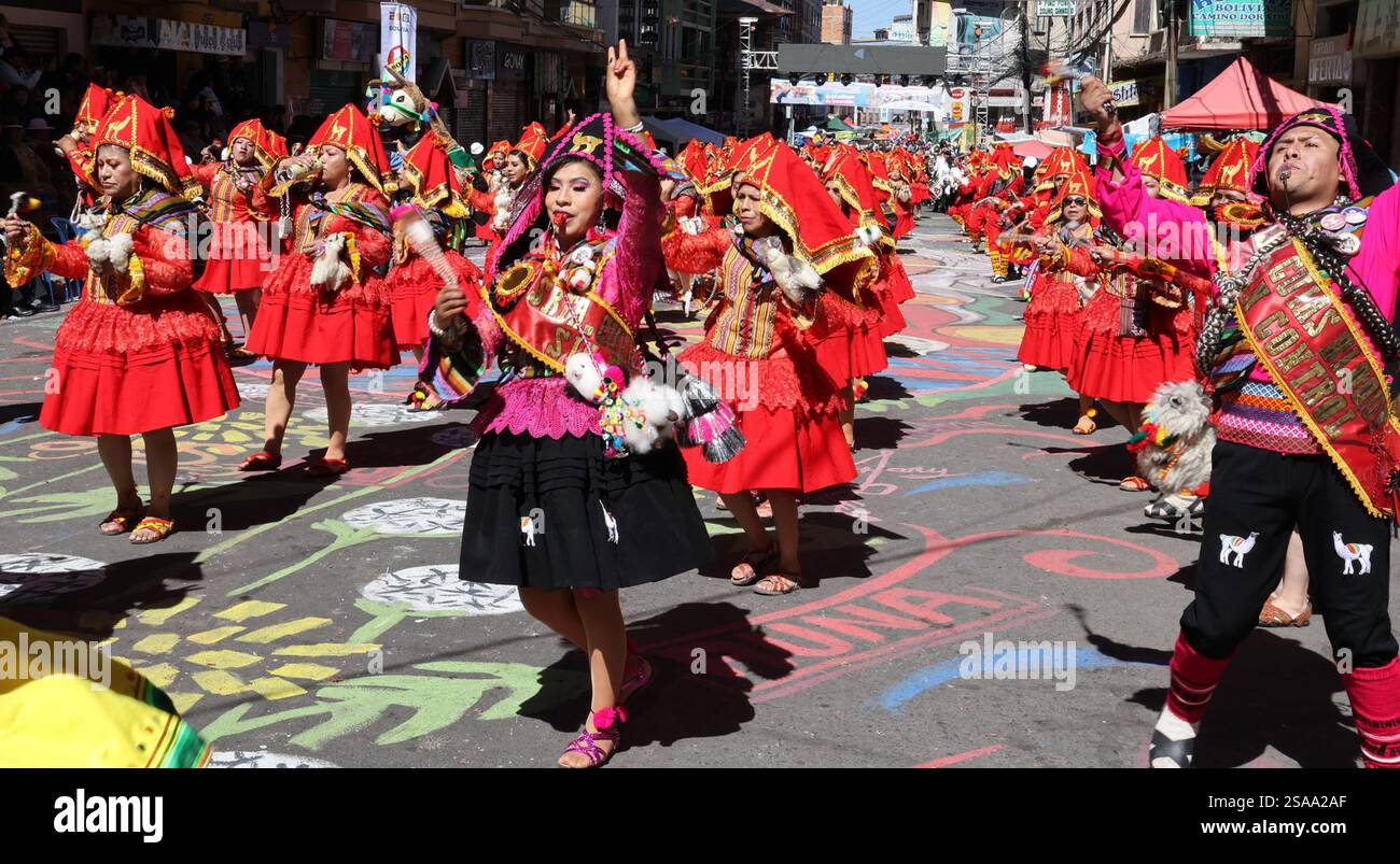 La Paz, Bolivia, Fiesta del Gran Poder ( 2023). Inspired by historical events: Incas ...