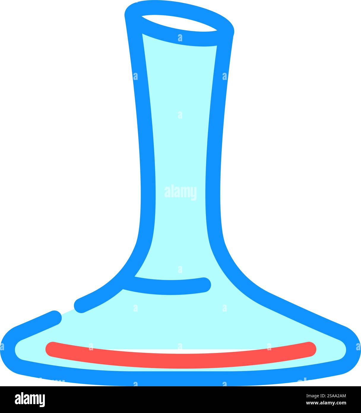 decanter glass package color icon vector. decanter glass package sign ...