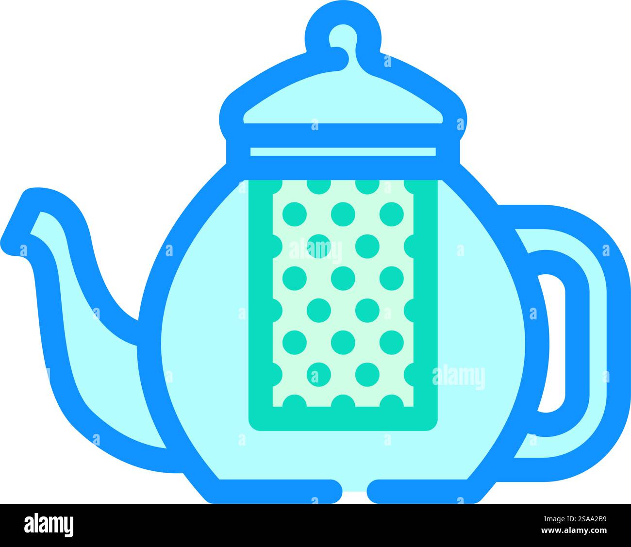 teapot glass package color icon vector. teapot glass package sign ...