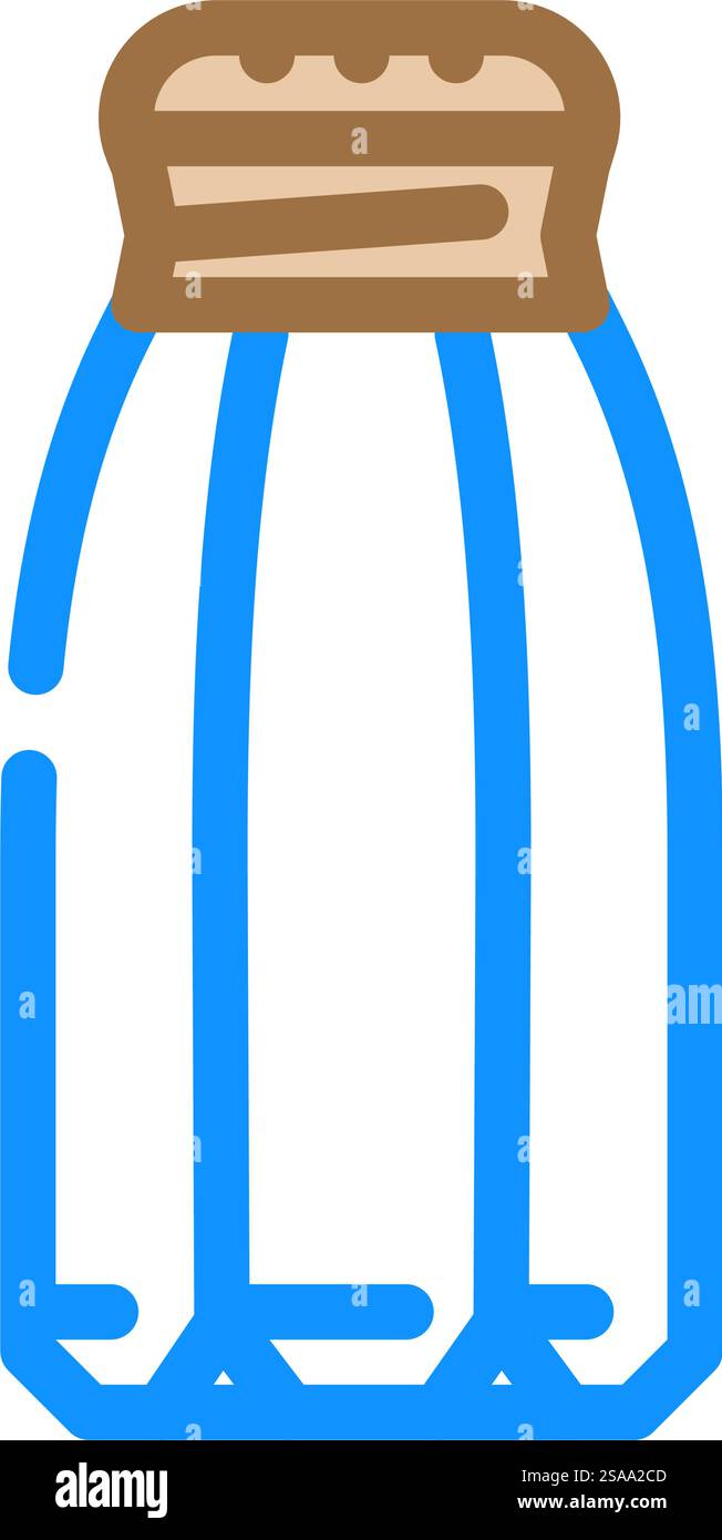 salt shaker glass package color icon vector. salt shaker glass package ...