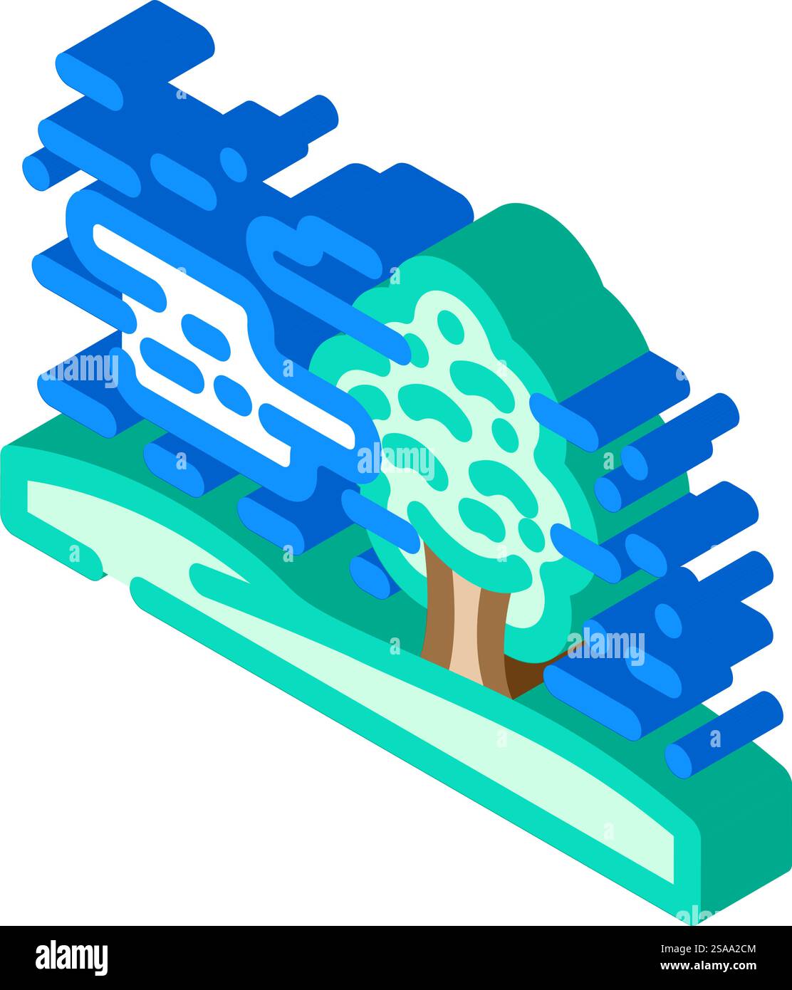fog natural phenomena isometric icon vector. fog natural phenomena sign ...