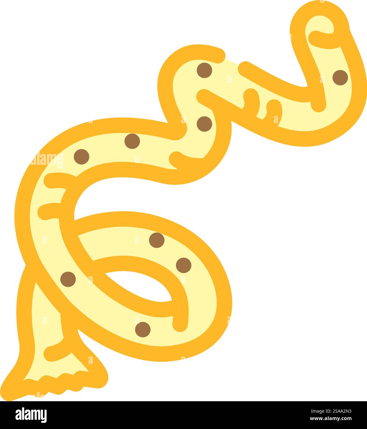 parasite worm color icon vector. parasite worm sign. isolated symbol ...