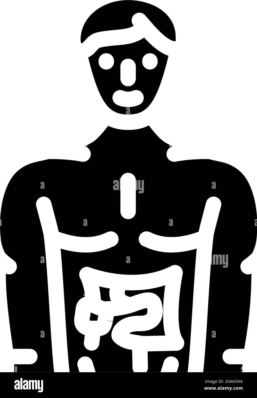 colostomy surgery glyph icon vector. colostomy surgery sign. isolated ...