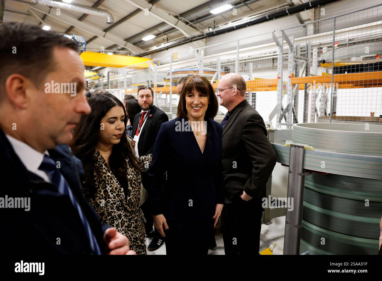 Chancellor Rachel Reeves after giving a speech on economic growth at ...